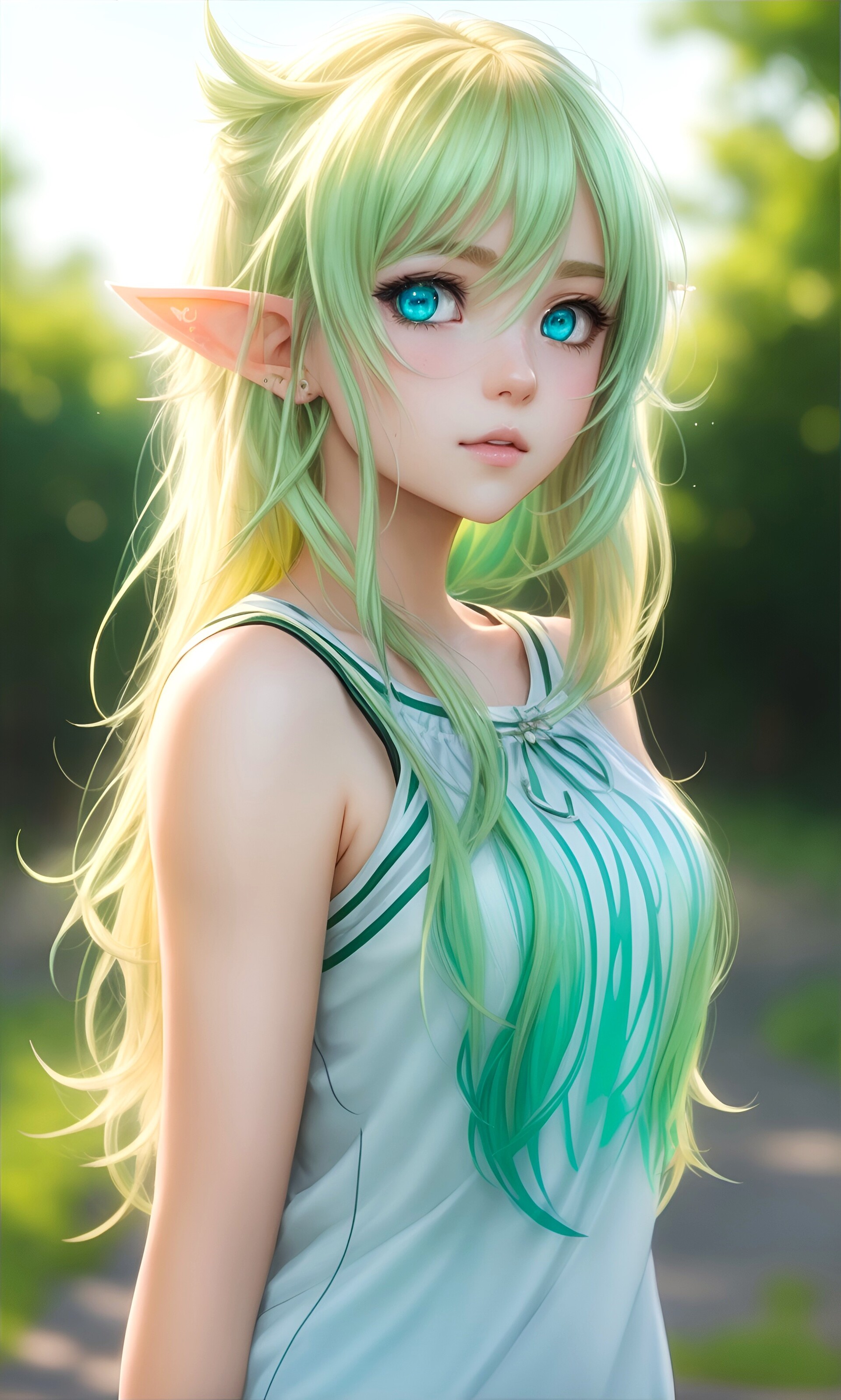 Artstation Elf Girl Illustration🍃