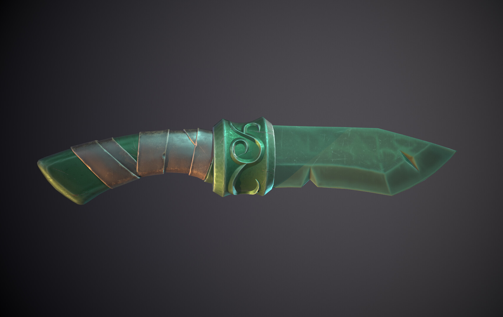 ArtStation - Jade stylized knife