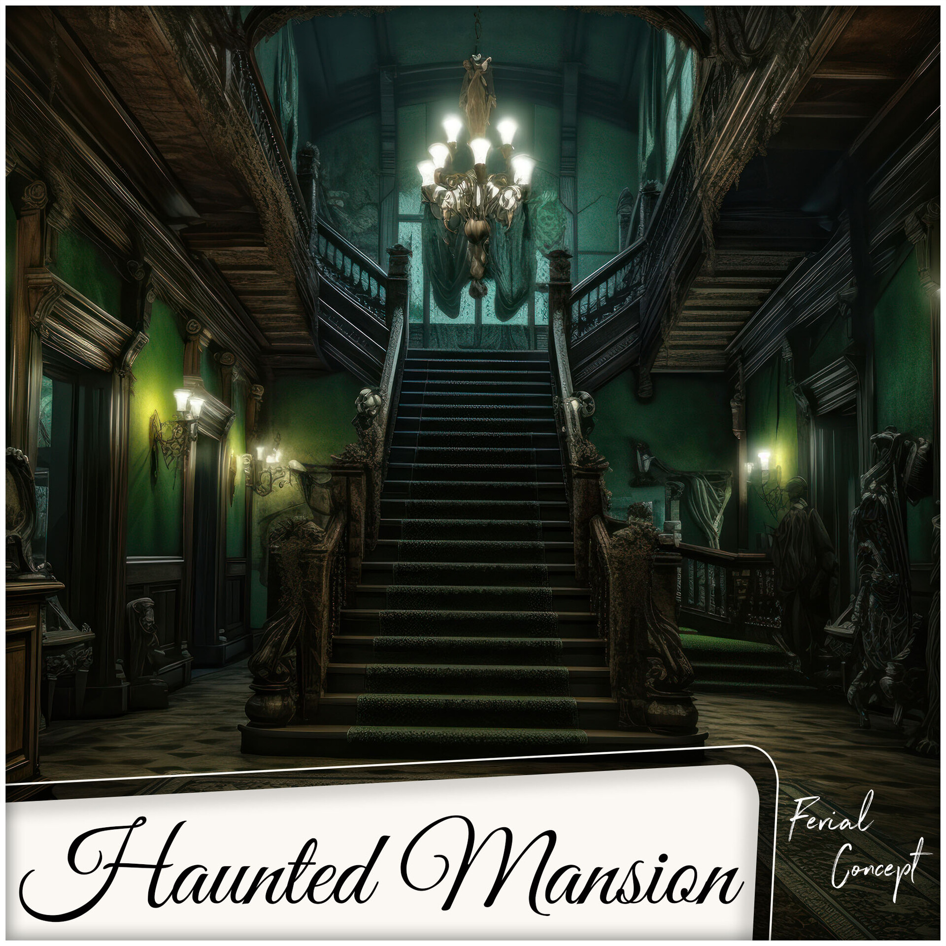 ArtStation - 🔹240 Haunted Mansion - Interior Reference Image Pack v.3