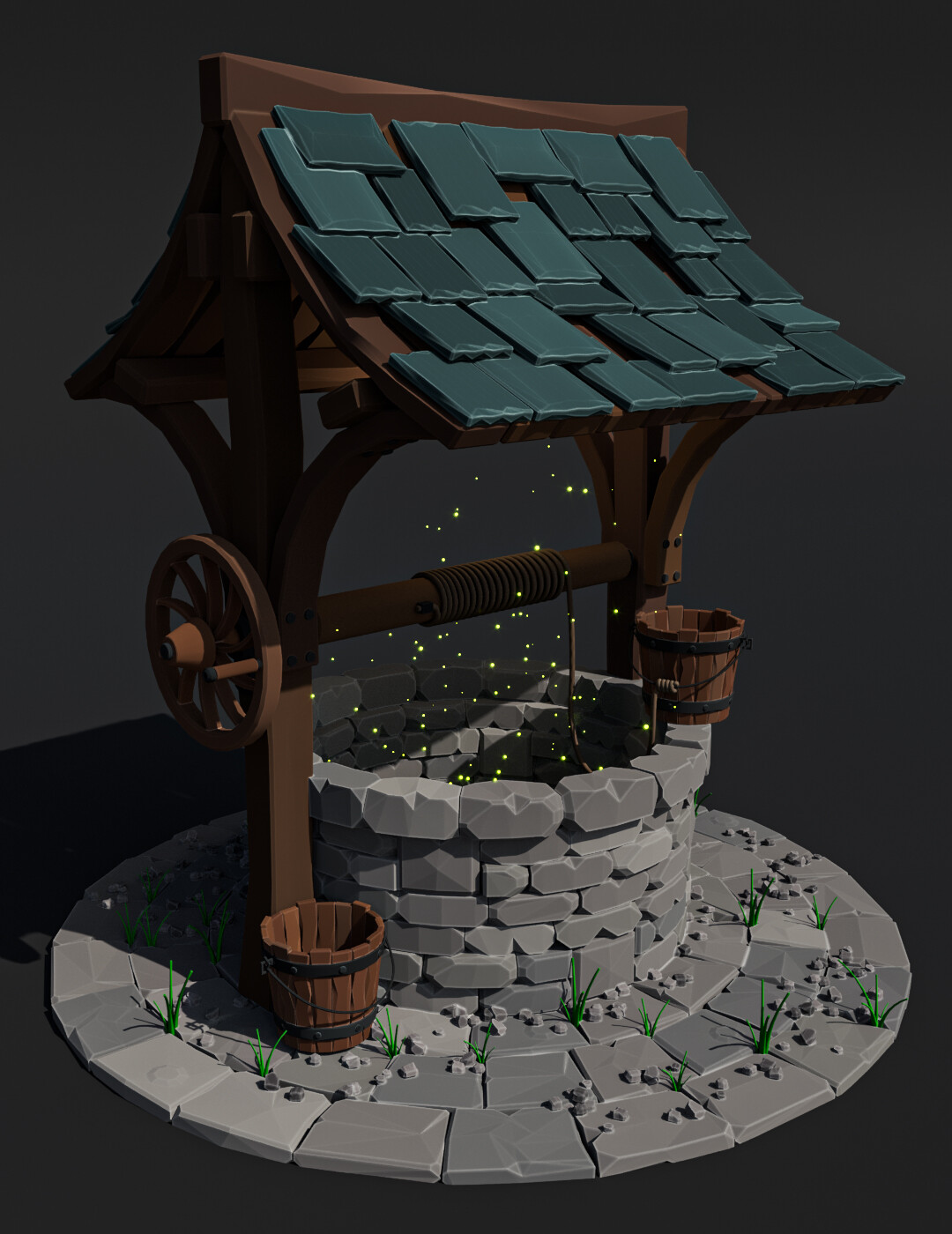 ArtStation - Low Poly - Magic Well