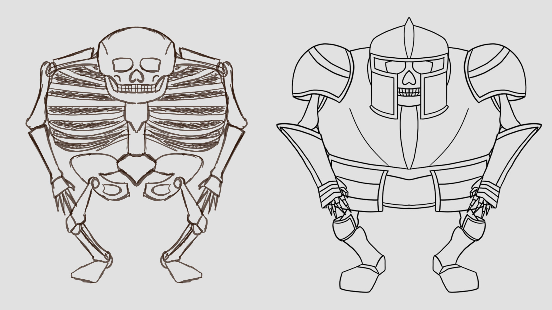 Clash Of Clans Skeleton Drawing