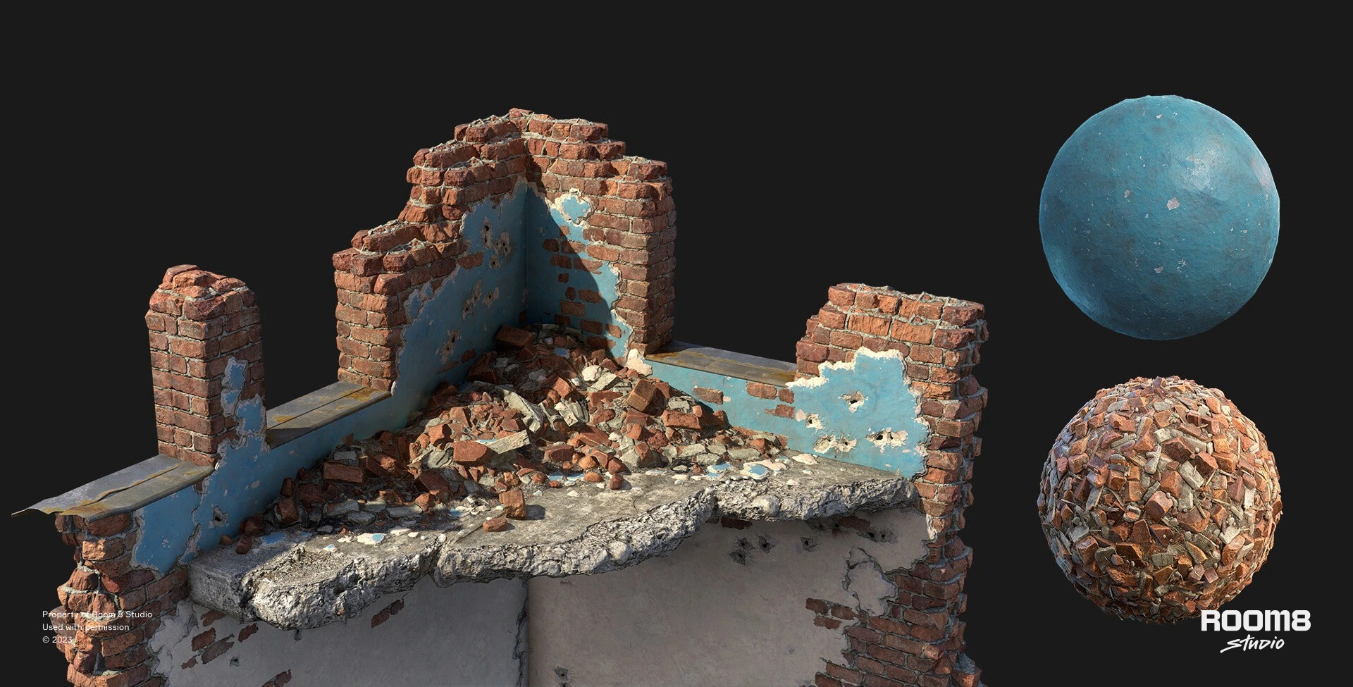 Room 8 Studio - Portfolio - Destroyed Building Kit