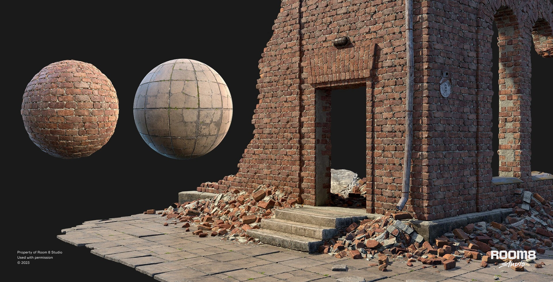 Room 8 Studio - Portfolio - Destroyed Building Kit