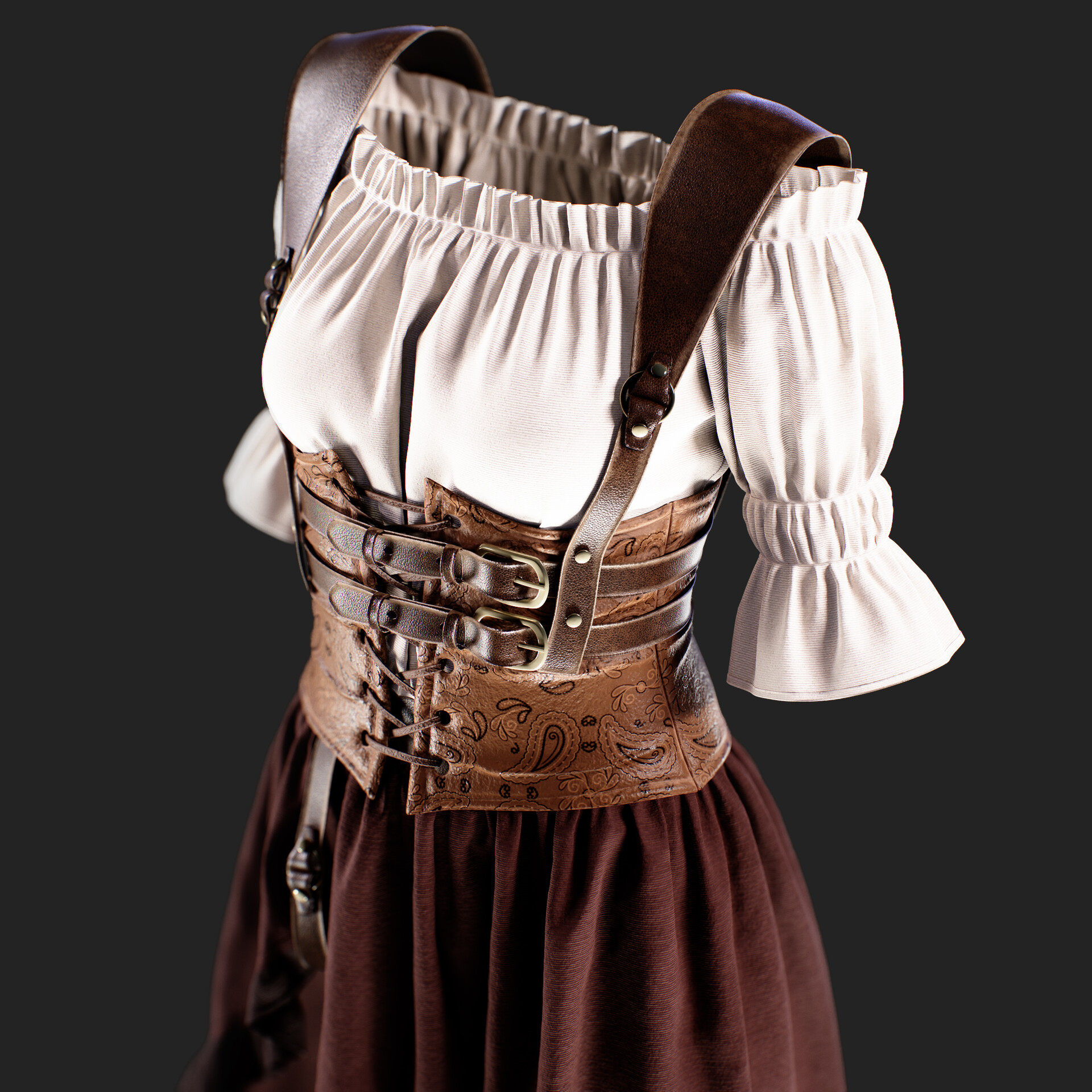 ArtStation - Gothic Dress- Marvelous Designer + 1 Smart Material + 4K ...