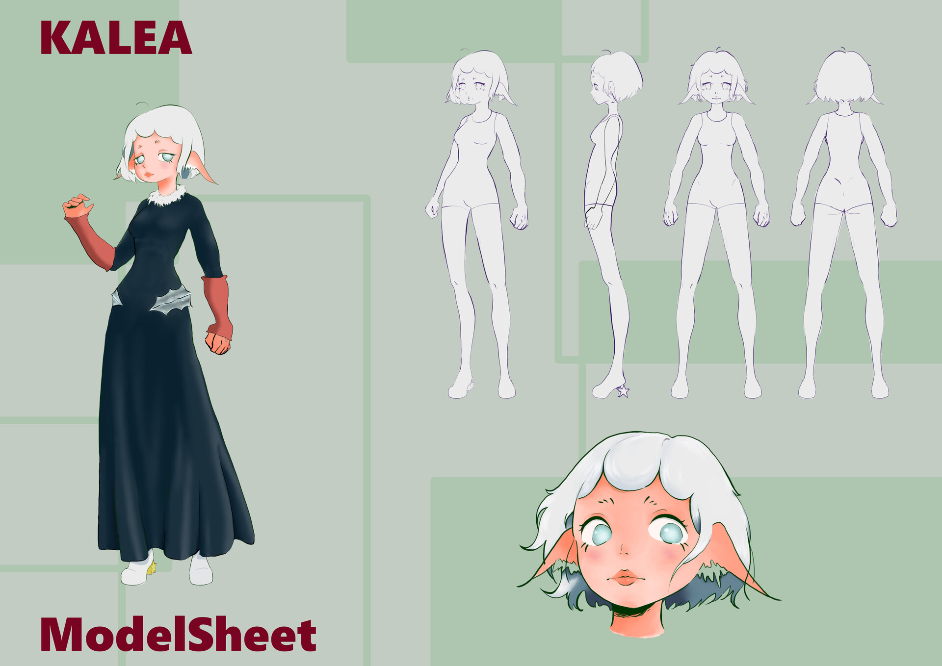 ArtStation - Kalea Model Sheet