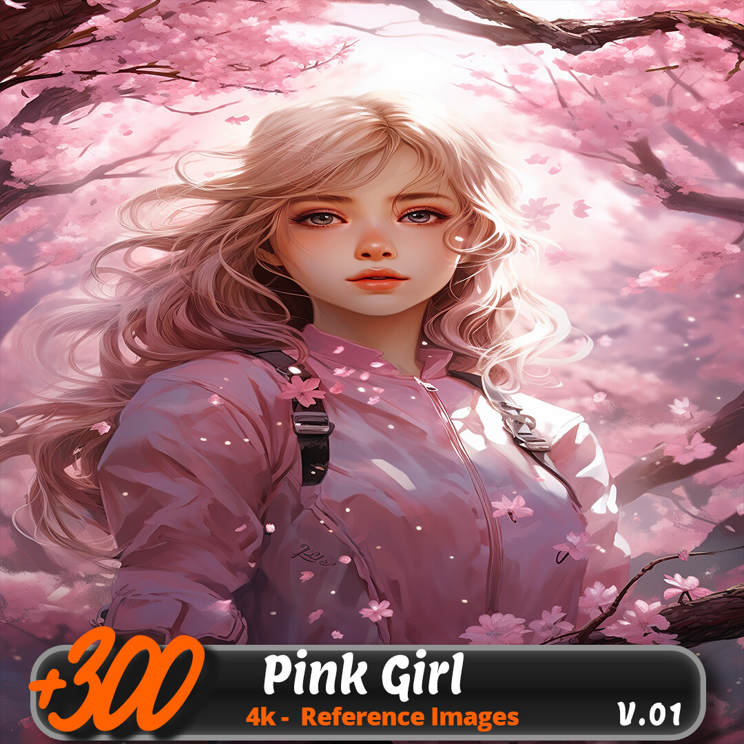 ArtStation - Pink Girl Vol.01/ 4K/ Reference Image