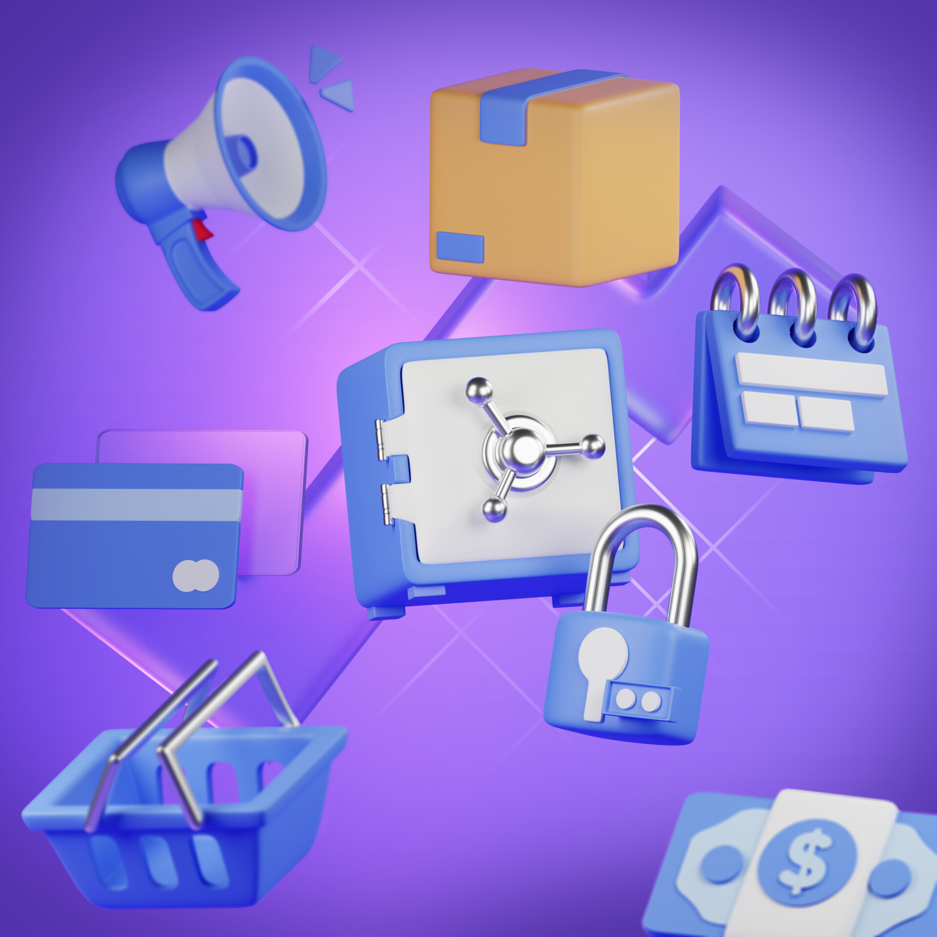 ArtStation - 3D E-commerce Icons