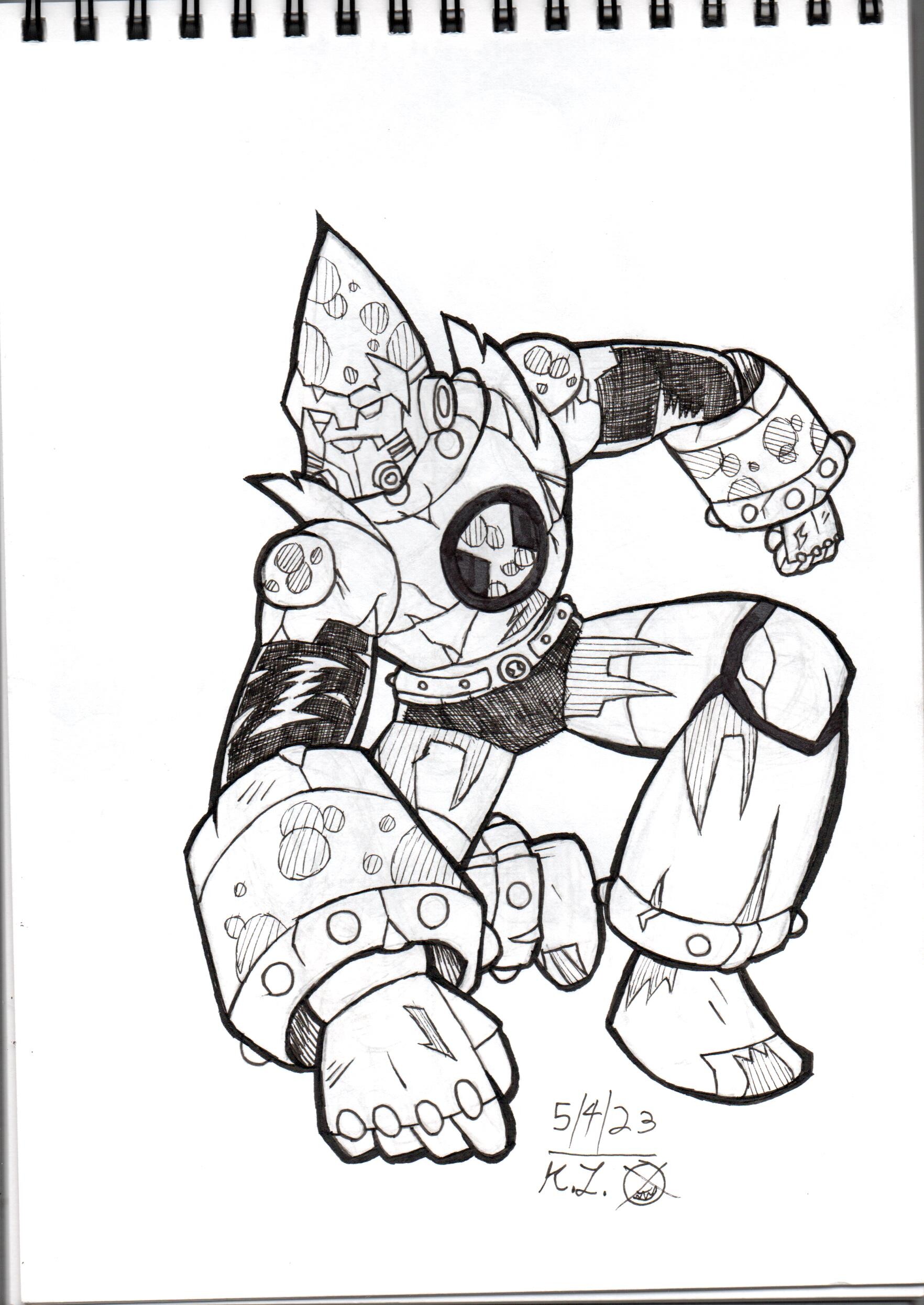 ben 10 overflow coloring pages