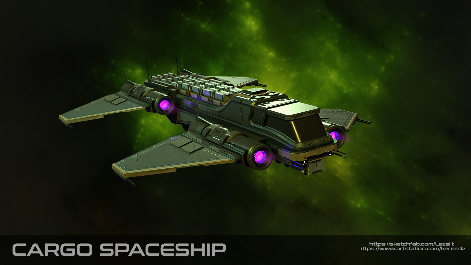 ArtStation - CARGO SPACESHIP