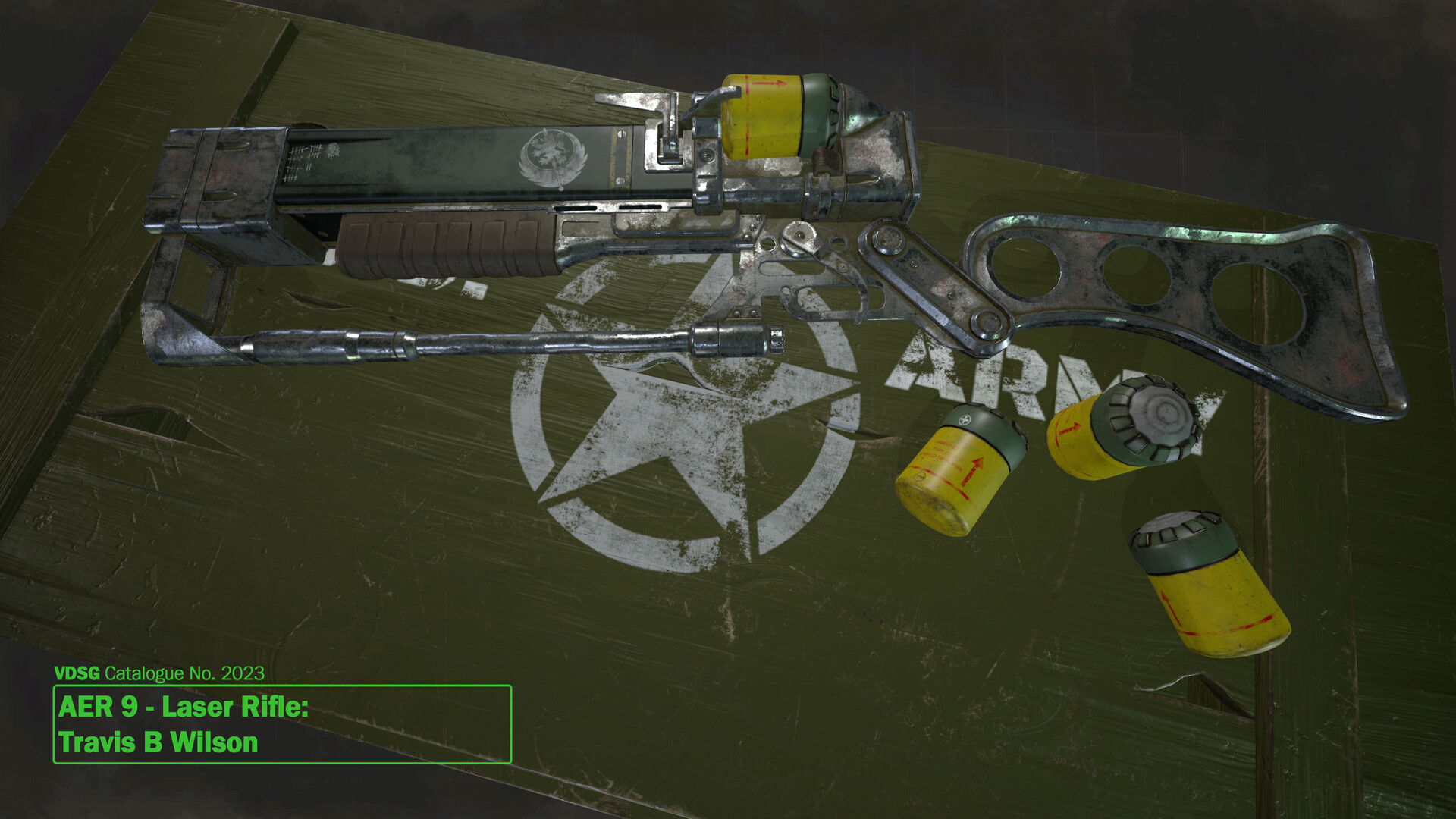 Travis B Wilson - Fallout AER9 Laser Rifle - Lyons Pride