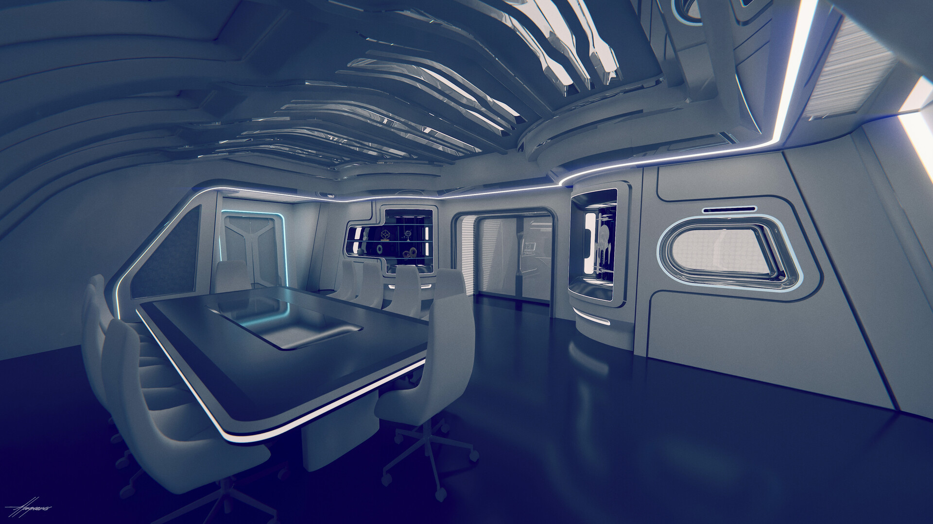 ArtStation - STAR TREK PICARD: OBSERVATION ROOM