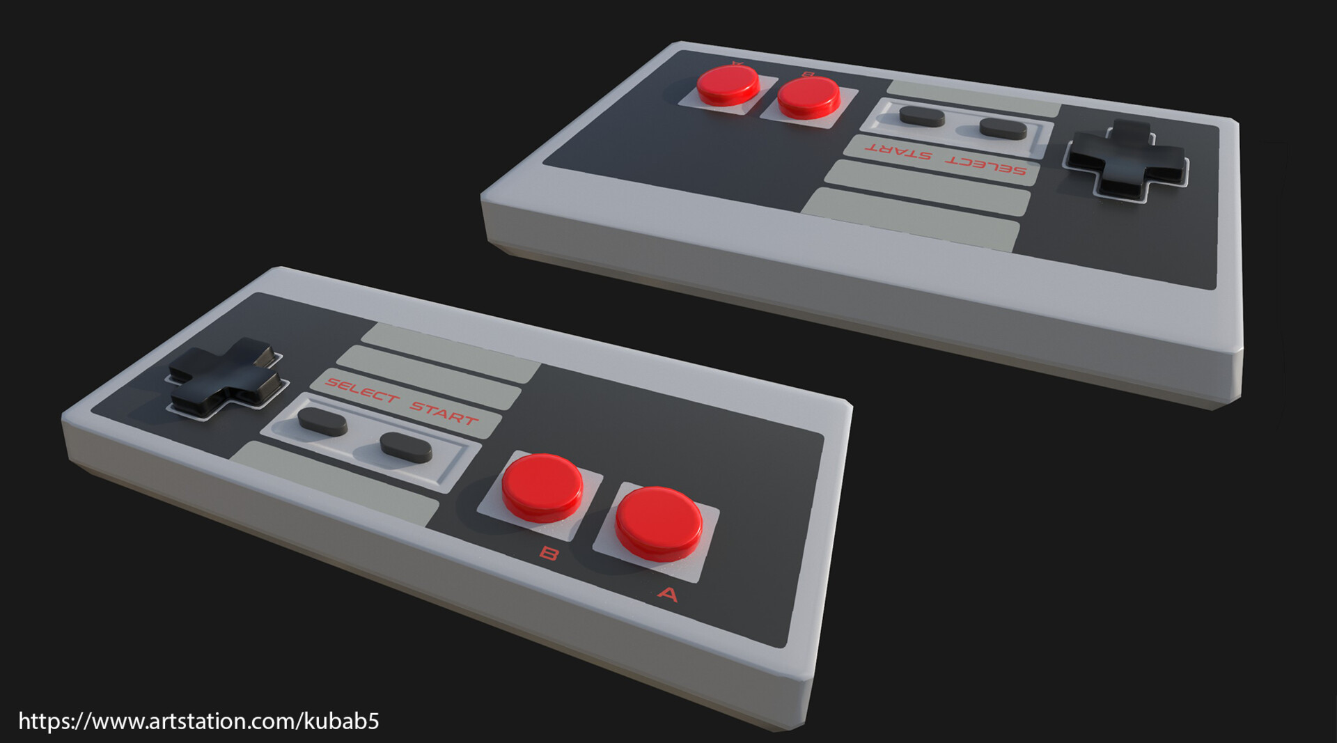 ArtStation - NES Controller