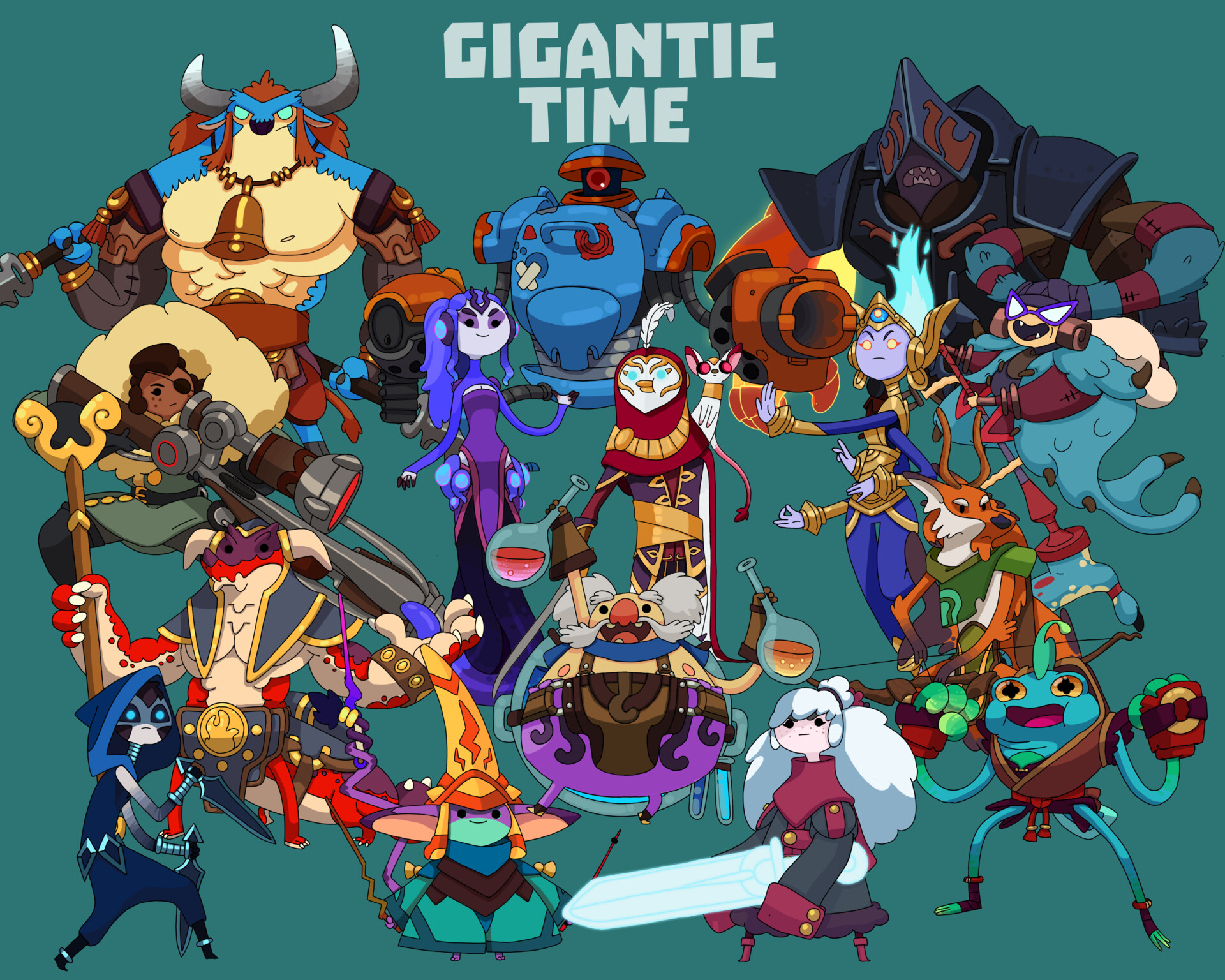 ArtStation - "Gigantic/Adventure Time" Mashup