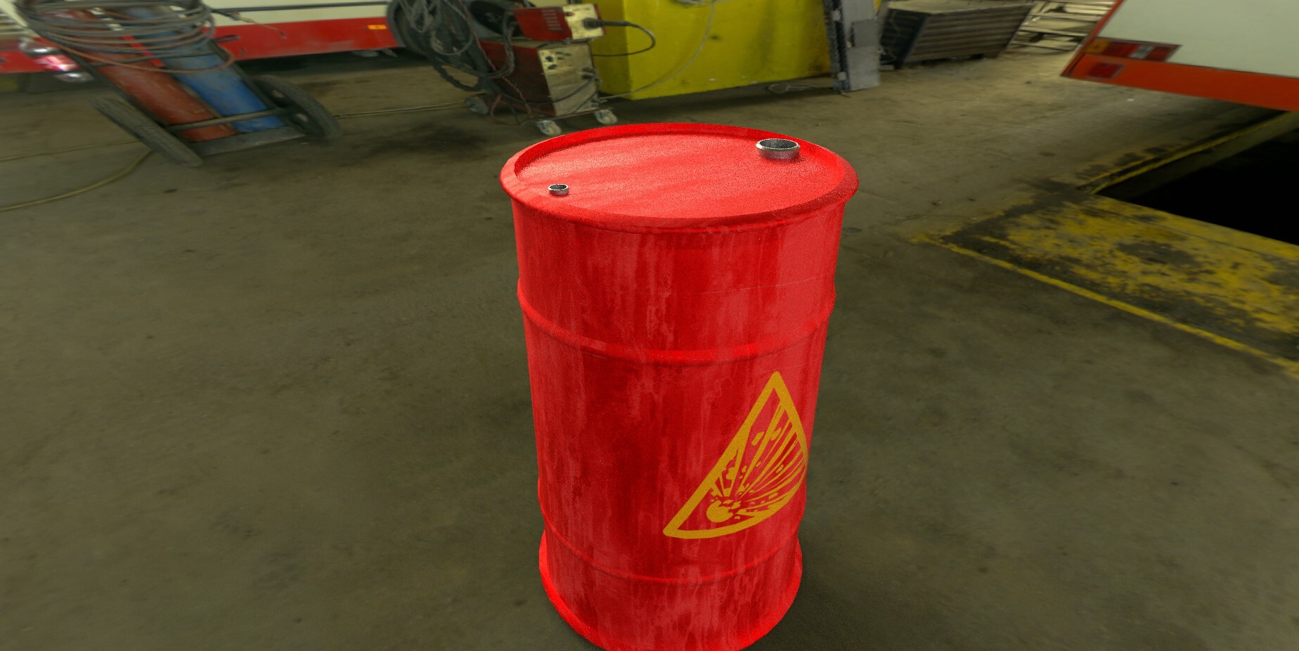 ArtStation - exploding barrel