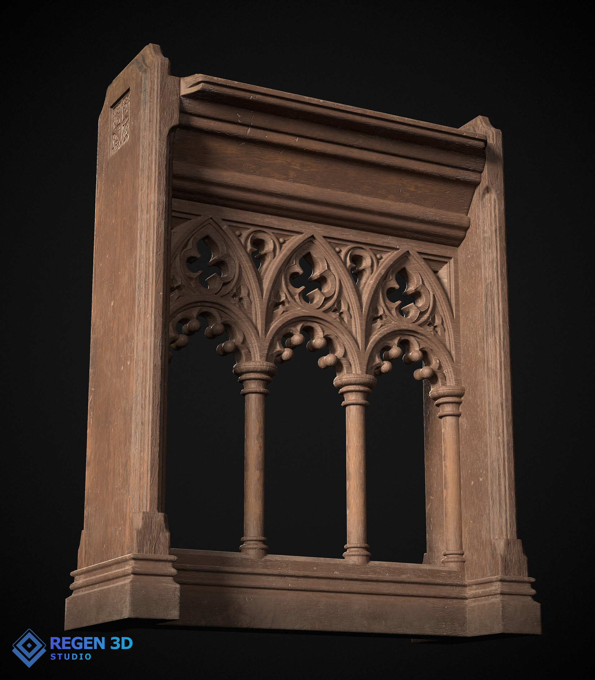 Regen3D Studio - Wooden Lectern