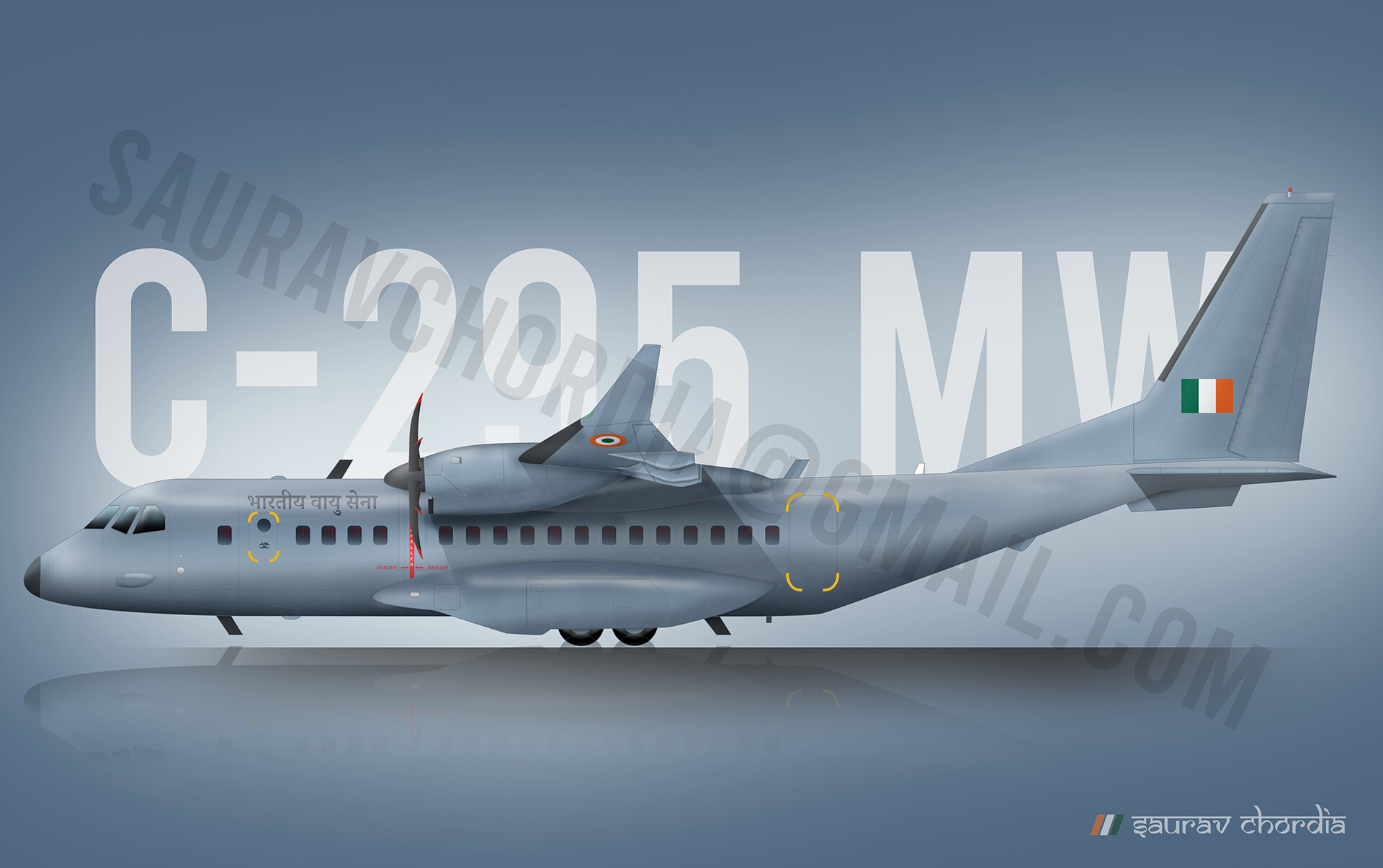 ArtStation - New IAF Airbus C-295 MW transport aircraft profile