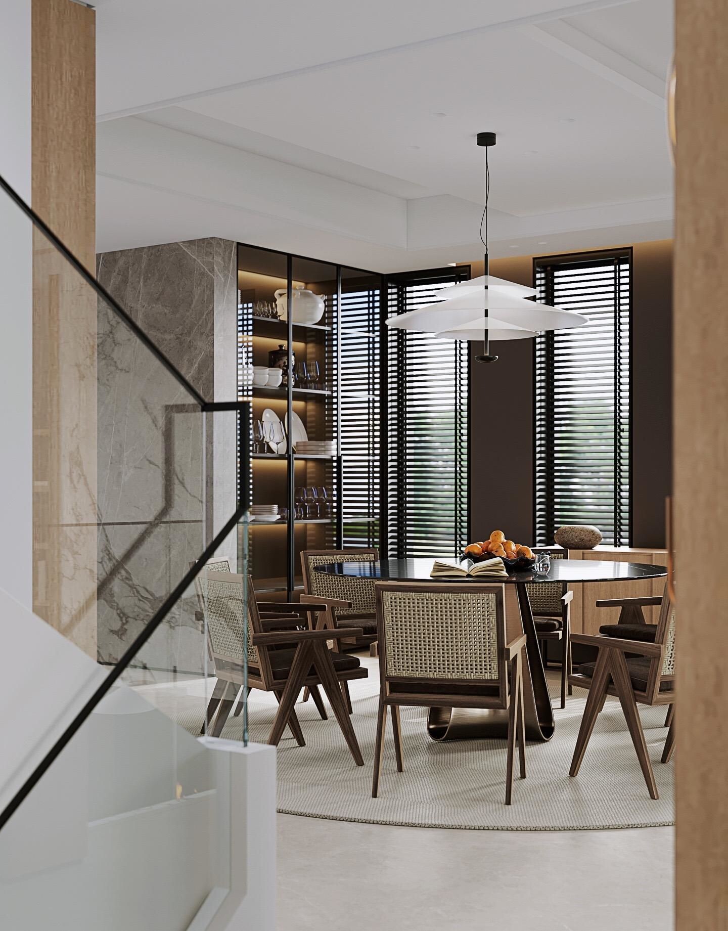 Grace Long - Simple and fresh house 3D interior visualization