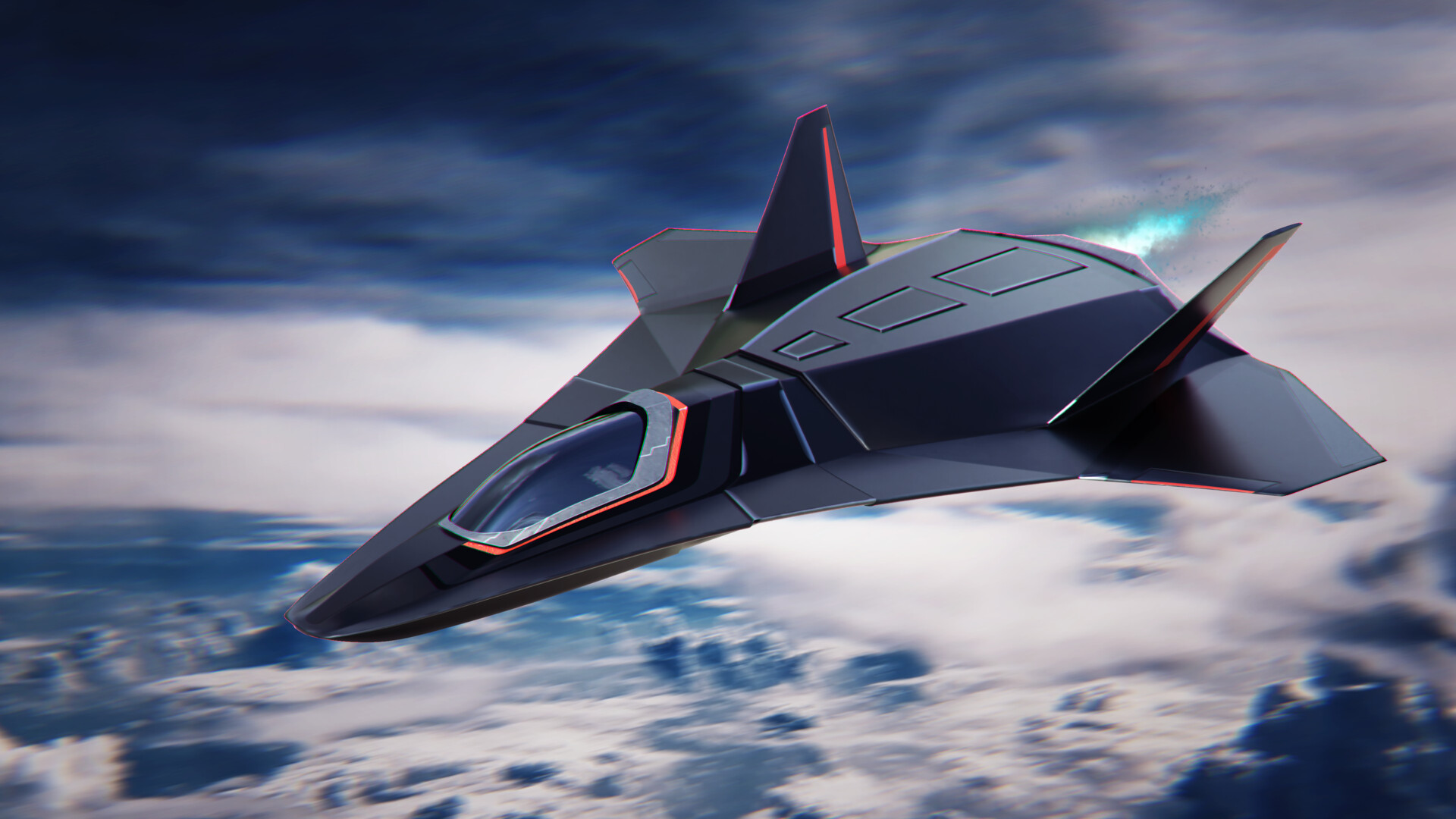 Stealth Fighter Jet Wallpaper