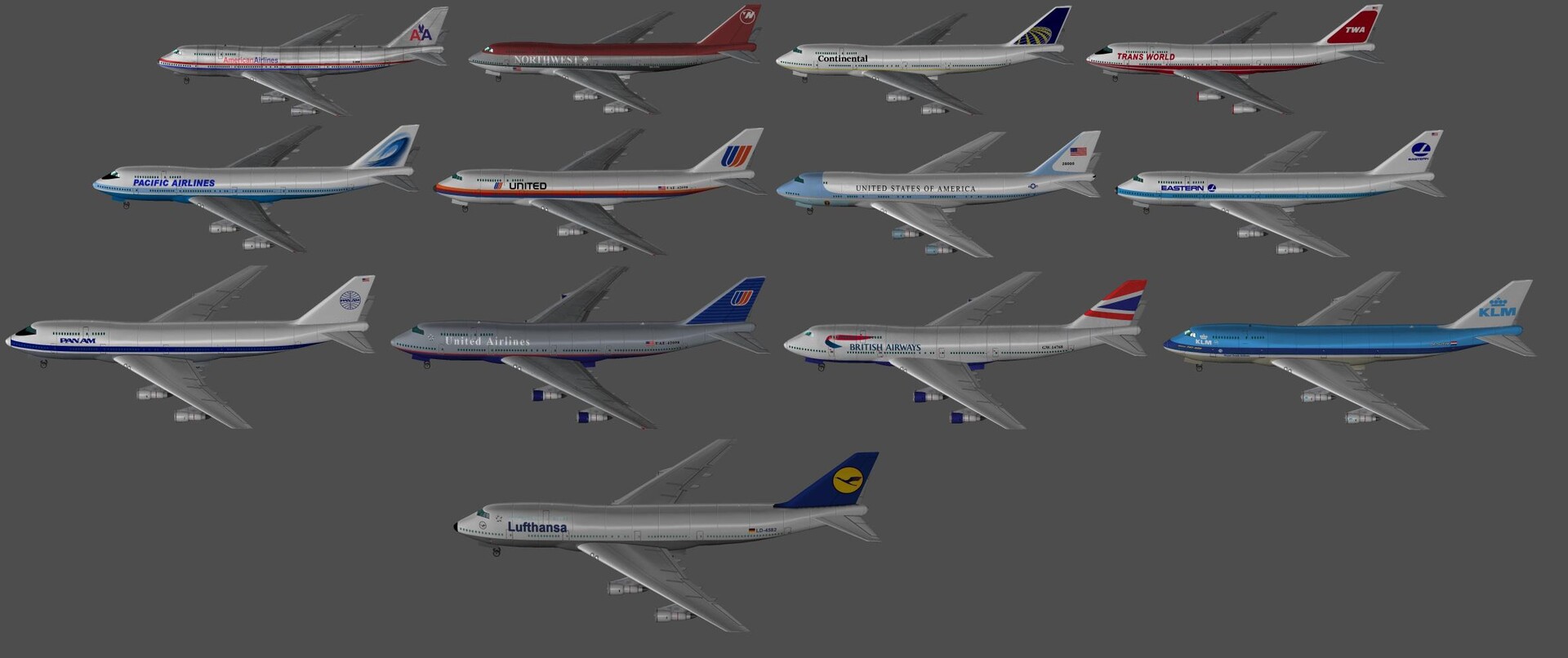 ArtStation - VanishingPoints 747 Textures Re-Done rfs real flight simulator