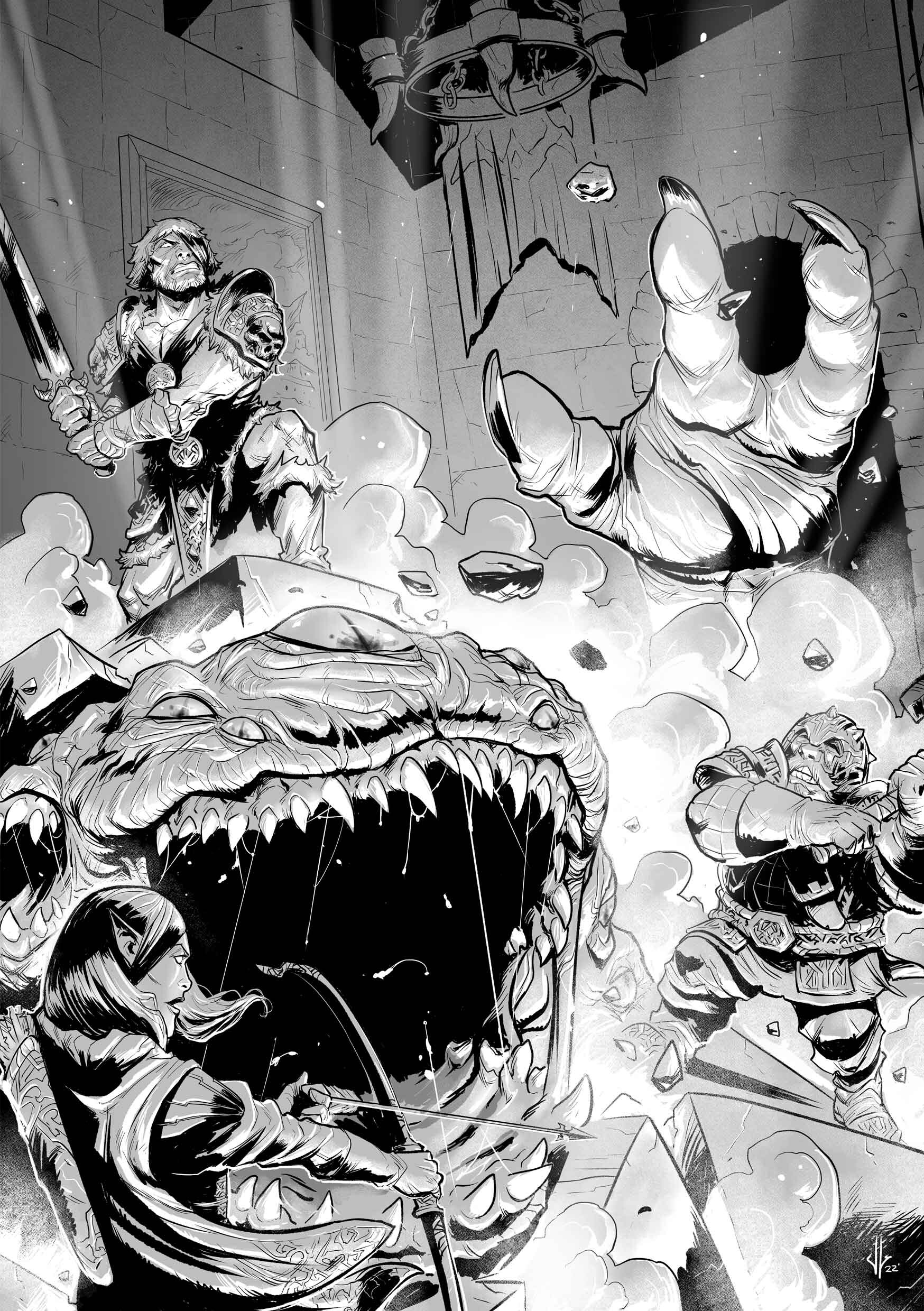 ArtStation - Art for the RPG module "Los pecados de la casa De Rama".