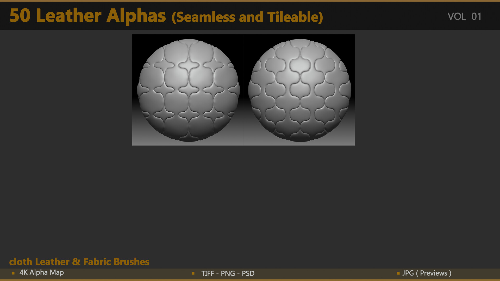 jalil - 50 Leather Alphas (Seamless and Tileable) 4K