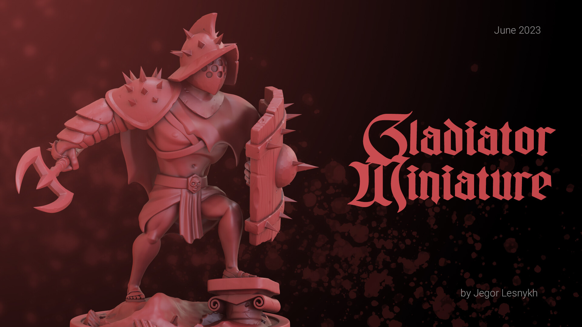 ArtStation - Gladiator miniature