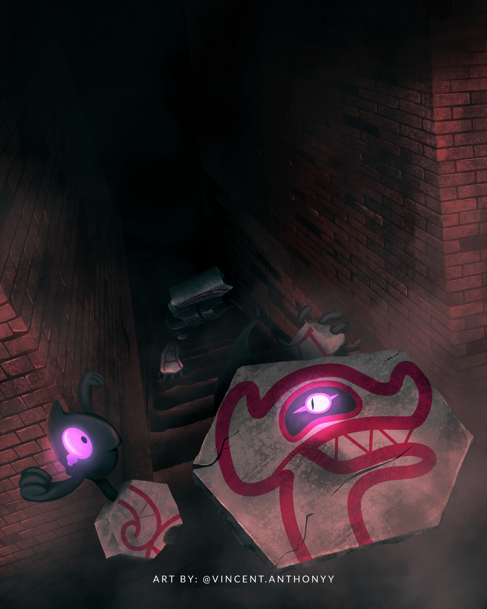 ArtStation - Galarian Yamask and Runerigus