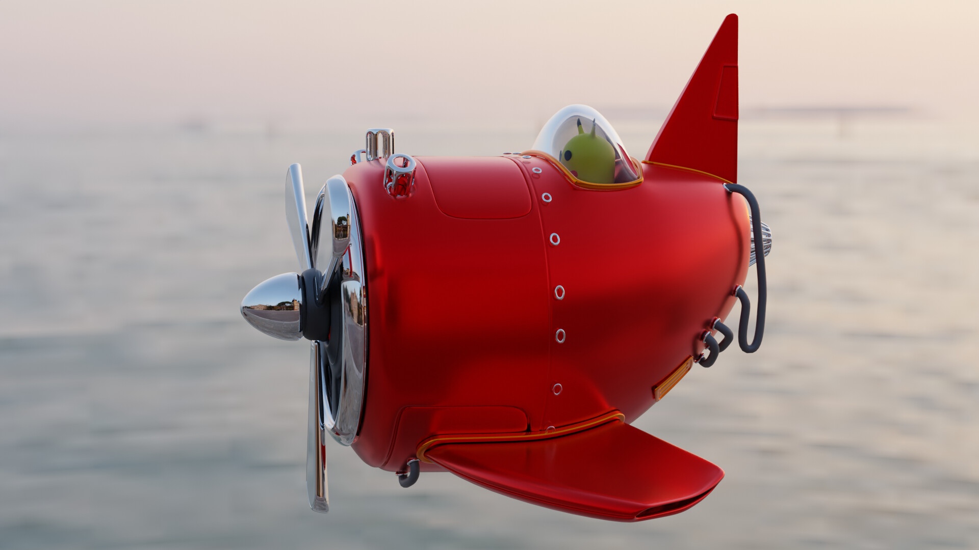 ArtStation - Cartoon plane