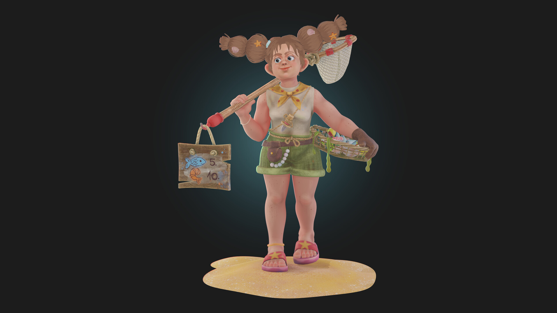 ArtStation - Fisher girl