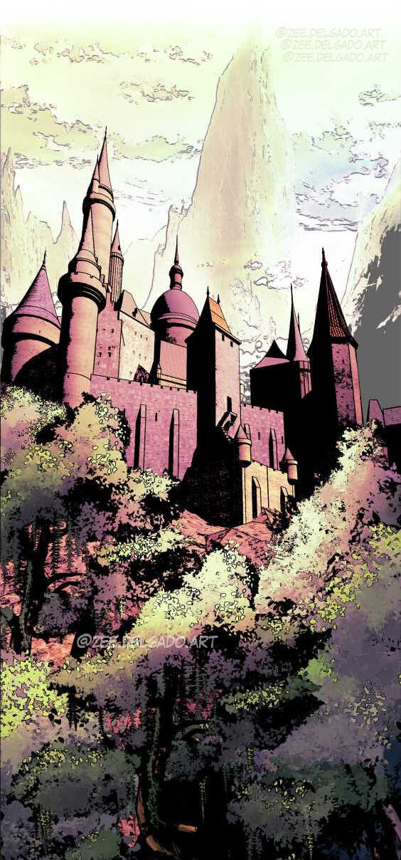 ArtStation - Castle Background for Comics