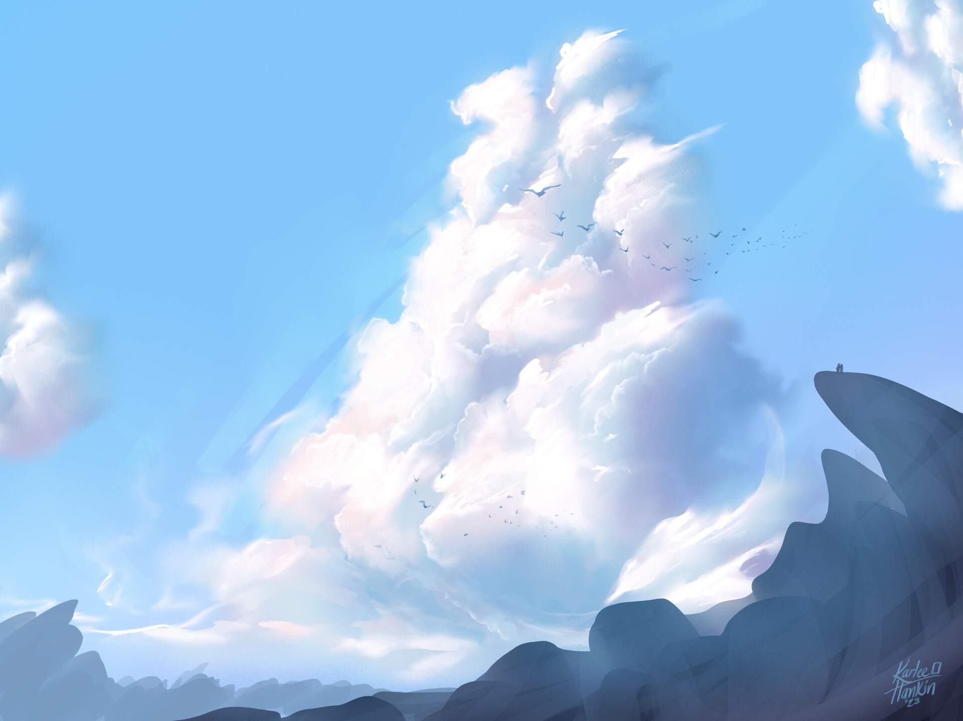 ArtStation - Sky/ Cloud Background Sketches