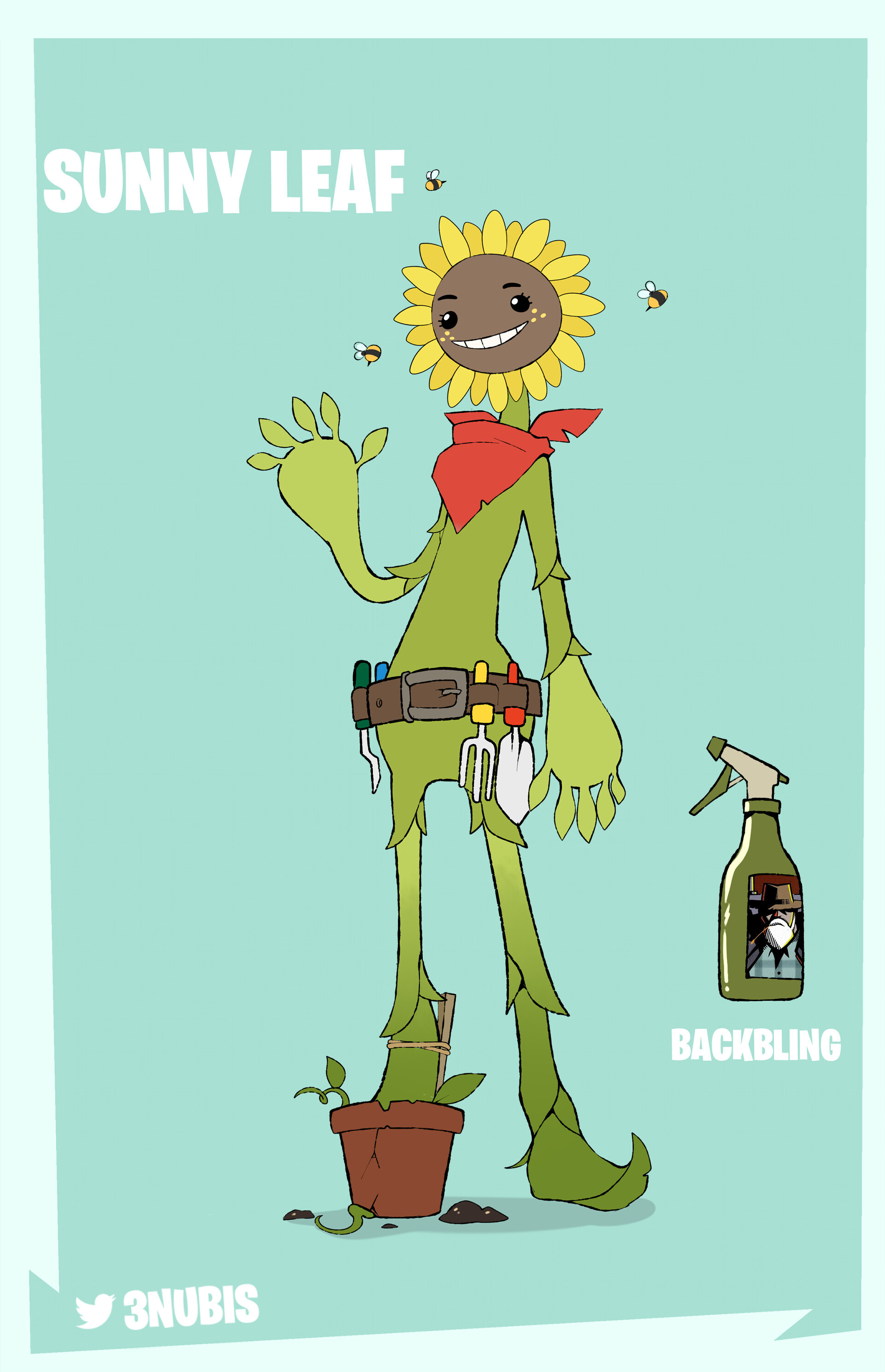 ArtStation - Fortnite Skin Concept - Sunny Leaf - [FANMADE]