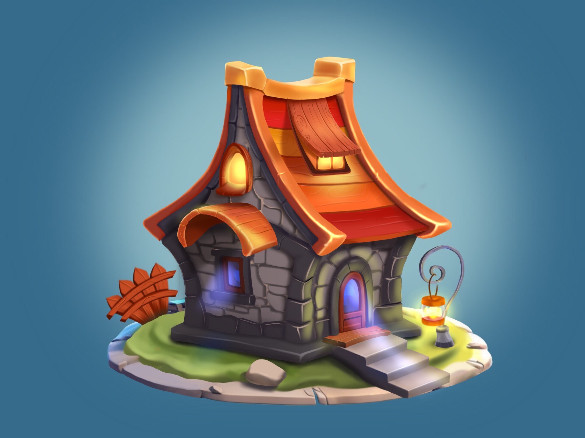 ArtStation - Cartoon House - game project