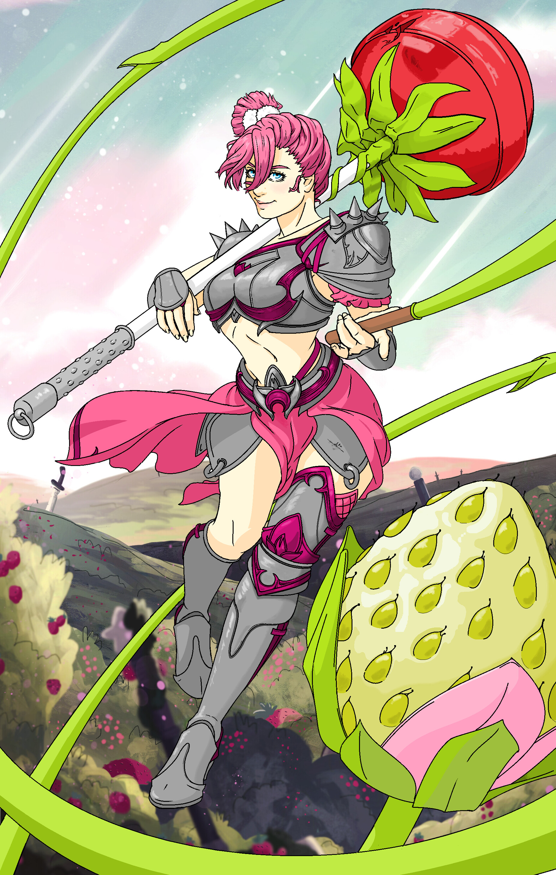 ArtStation - Strawberry warrior