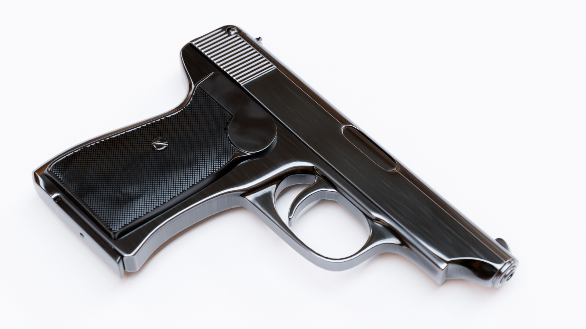 Jesse Schultz - Sauer 38H German Semi-automatic Pistol 3D Model