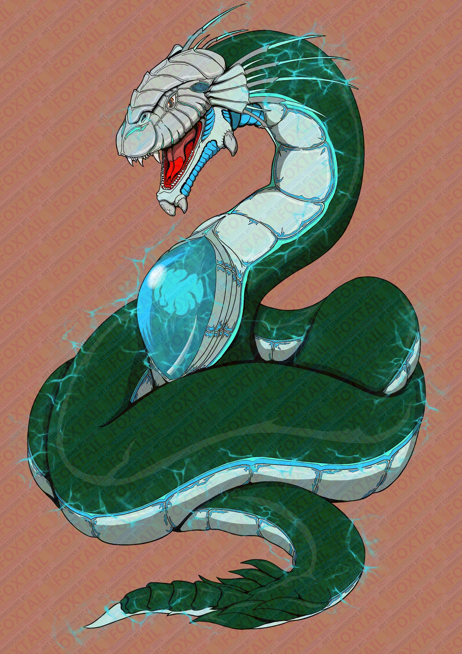 ArtStation - Fantasy Serpent creature