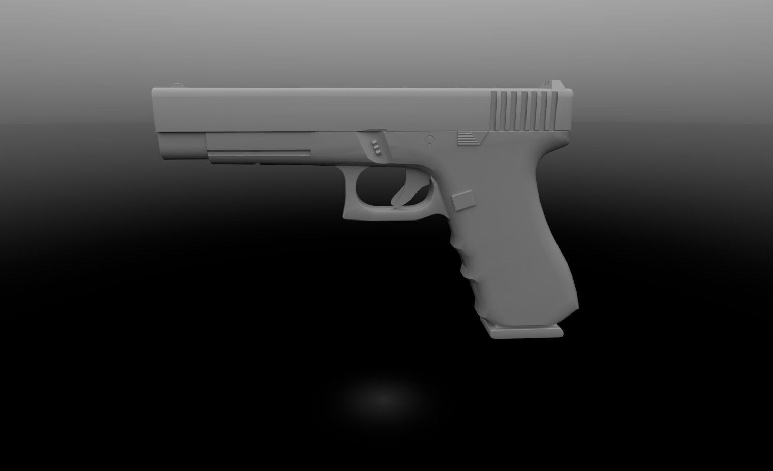 ArtStation - 3D Modeling exercise (Glock 17)