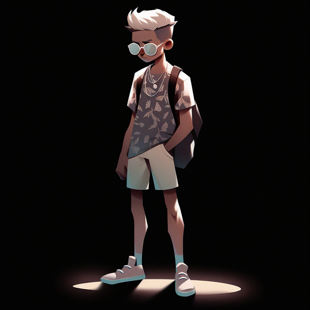 Dominic TT - Stunning Fashionable Cartoon Model Boys - Prompt