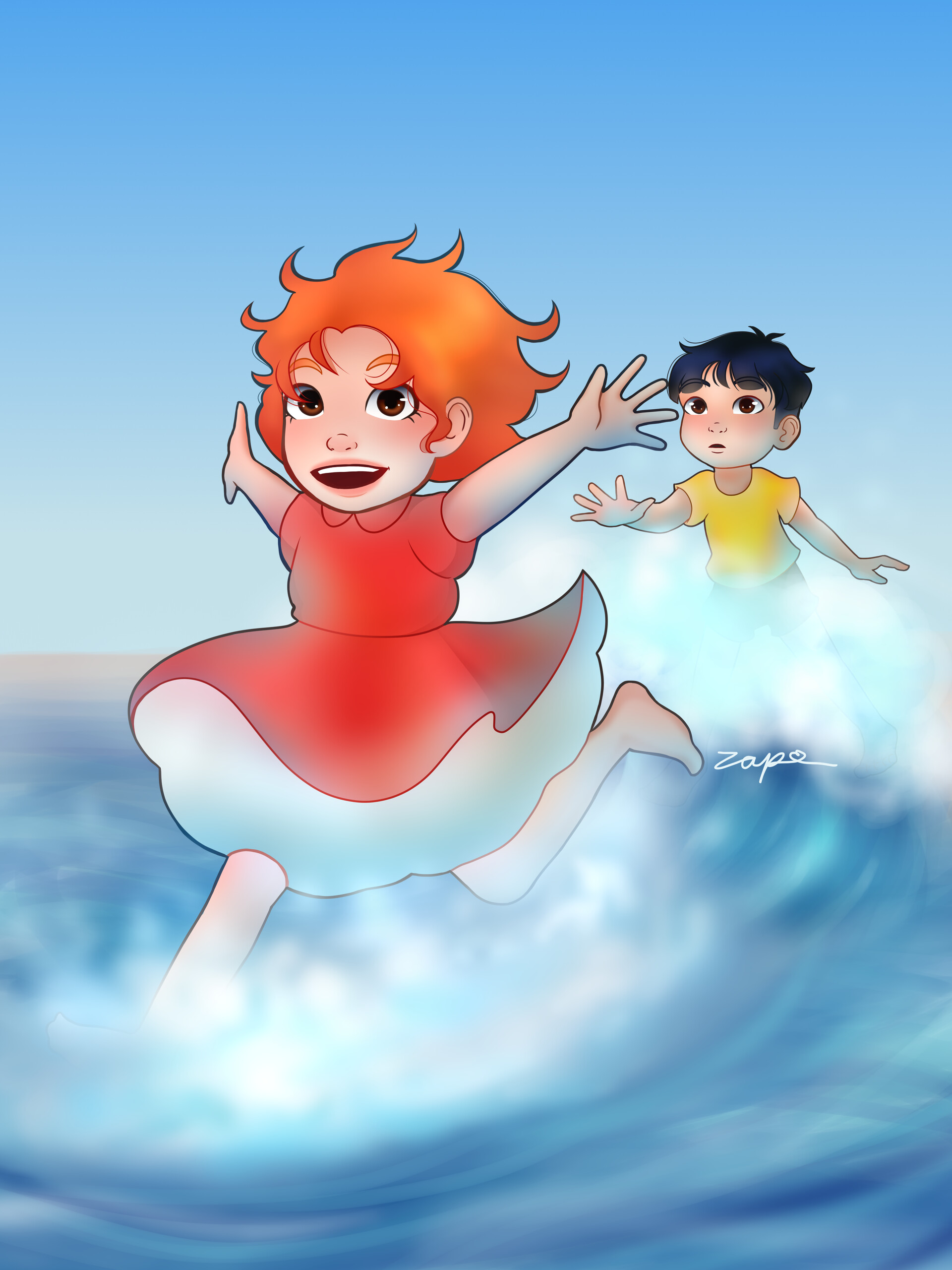 Ponyo And Sosuke