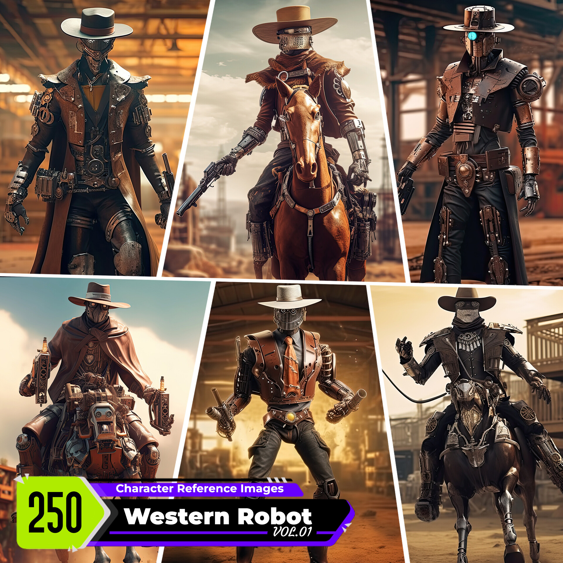 Starseed boy - Western Robot VOL.01 | 4K Reference Images