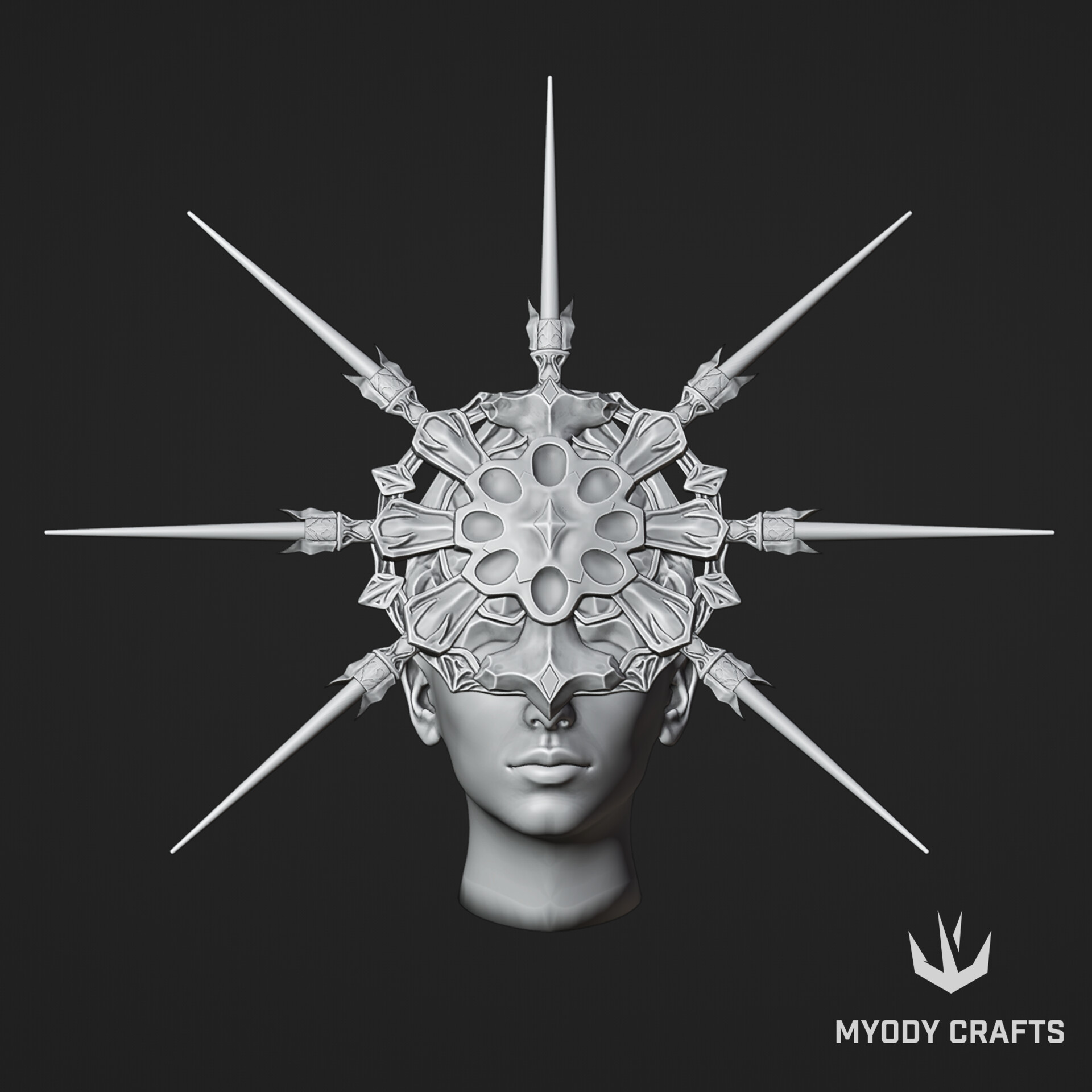 ArtStation - Dark Sun Gwyndolin Headpiece