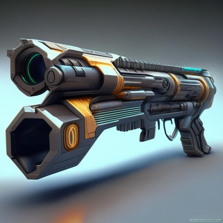ArtStation - Futuristic shotgun