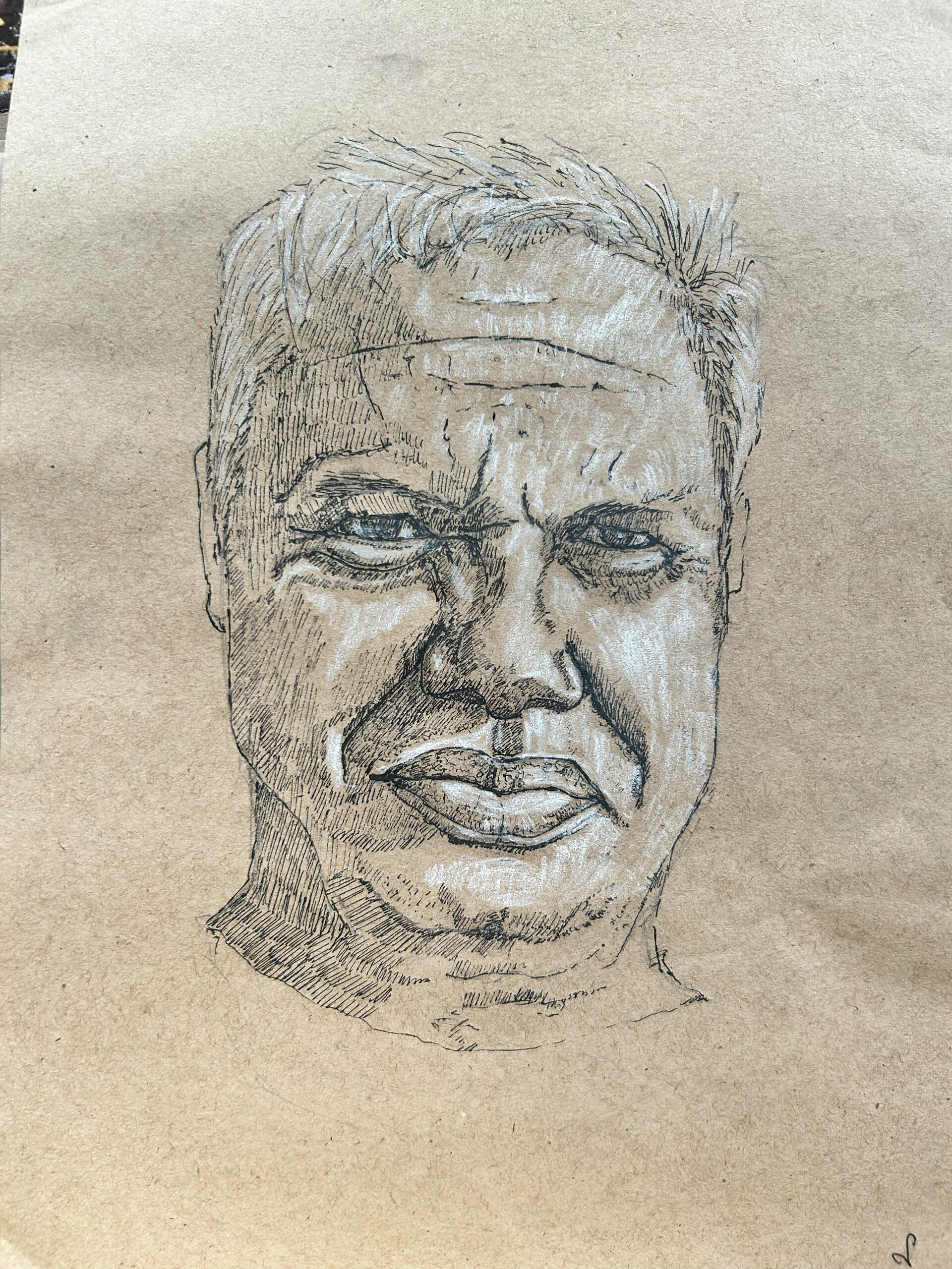 ArtStation - Portrait sketch ball pen