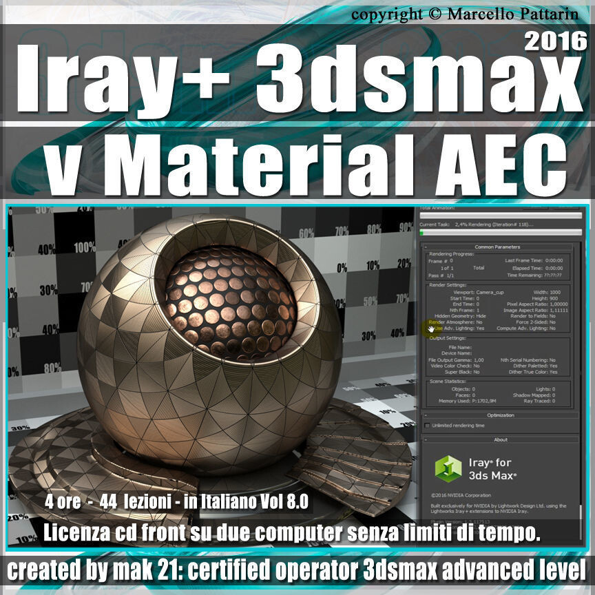 ArtStation - Corso Iray + 1.3 vMaterial AEC in 3ds max