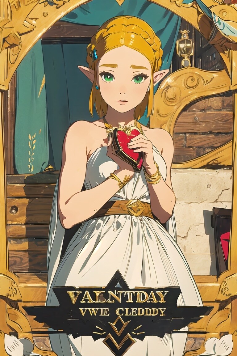 ArtStation - BOTW_Zelda （A gift for Link）