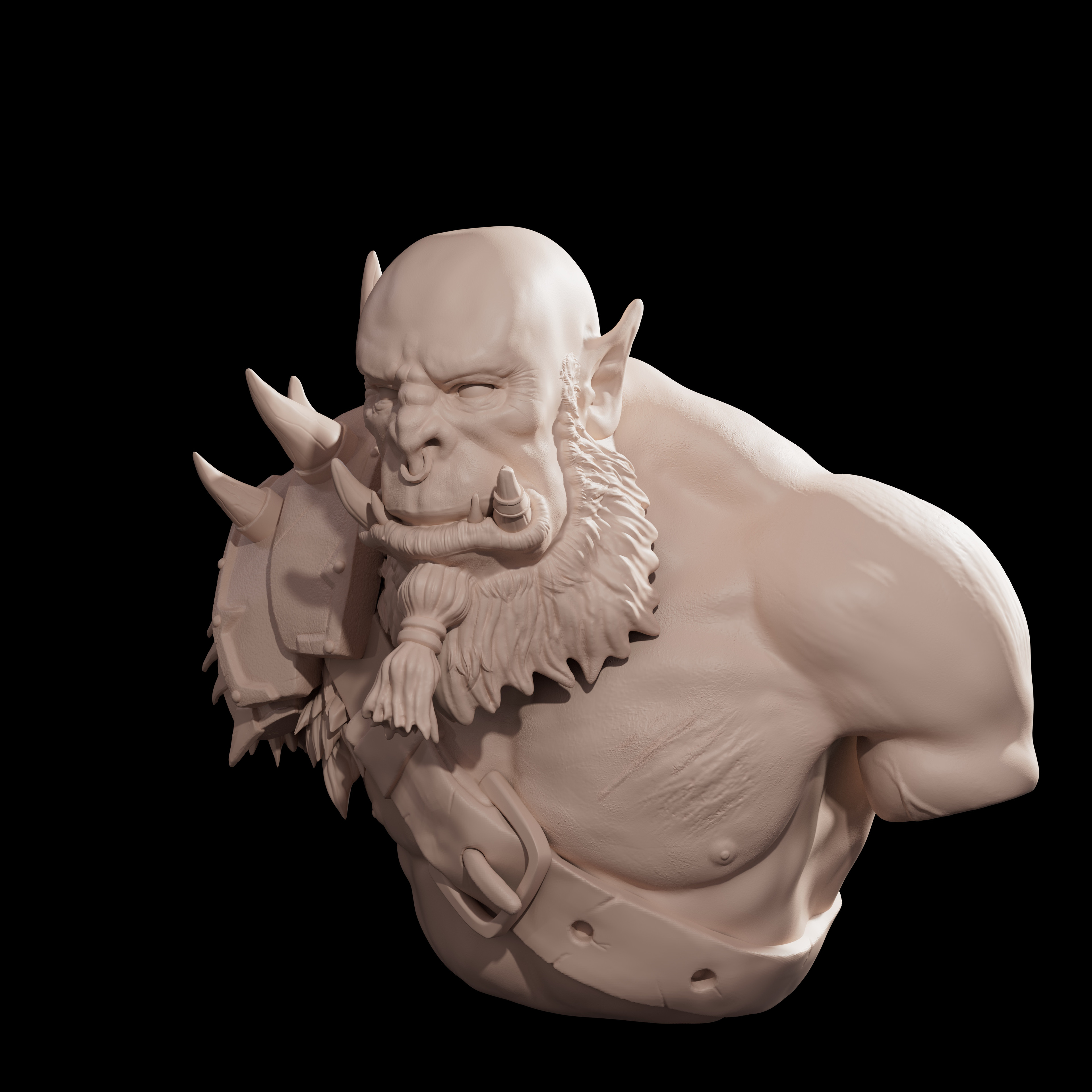 Morten Fredheim - Orc bust 3Dprinting
