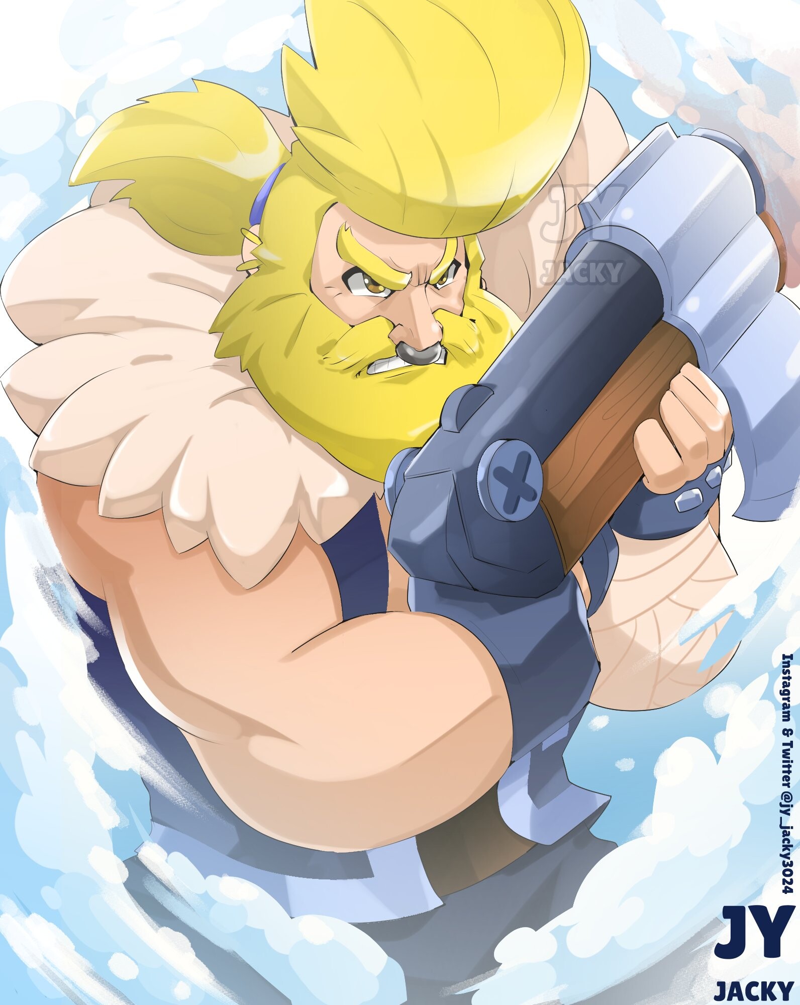 ArtStation - Viking Bull Brawl Stars Fanart