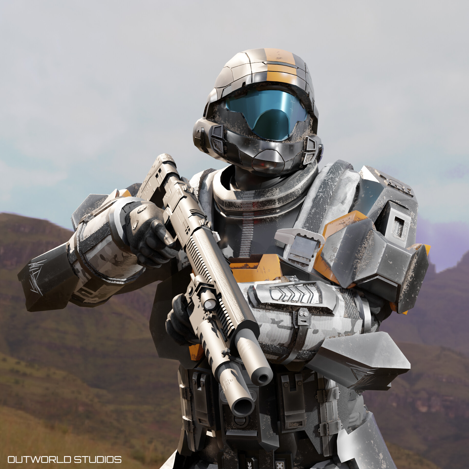 Halo 4 Recruit Armor 3d Model