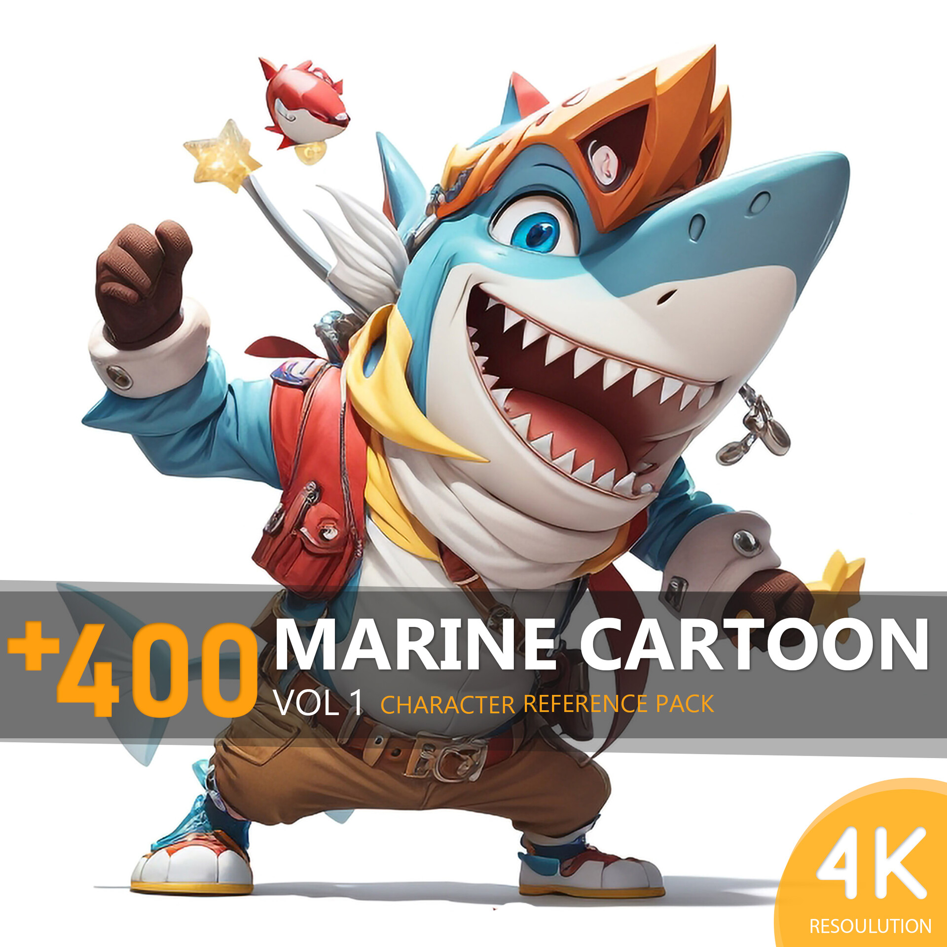 ArtStation - Marine Cartoon Character Design Vol1-4K Character ...