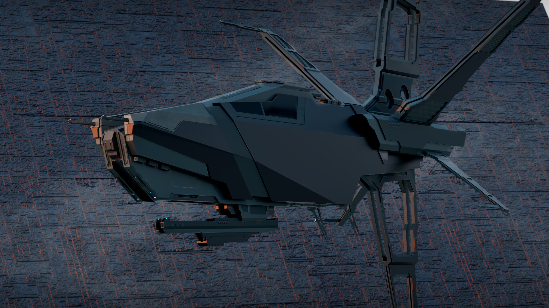 ArtStation - Sci-fi Ship from BlenderBros Academy